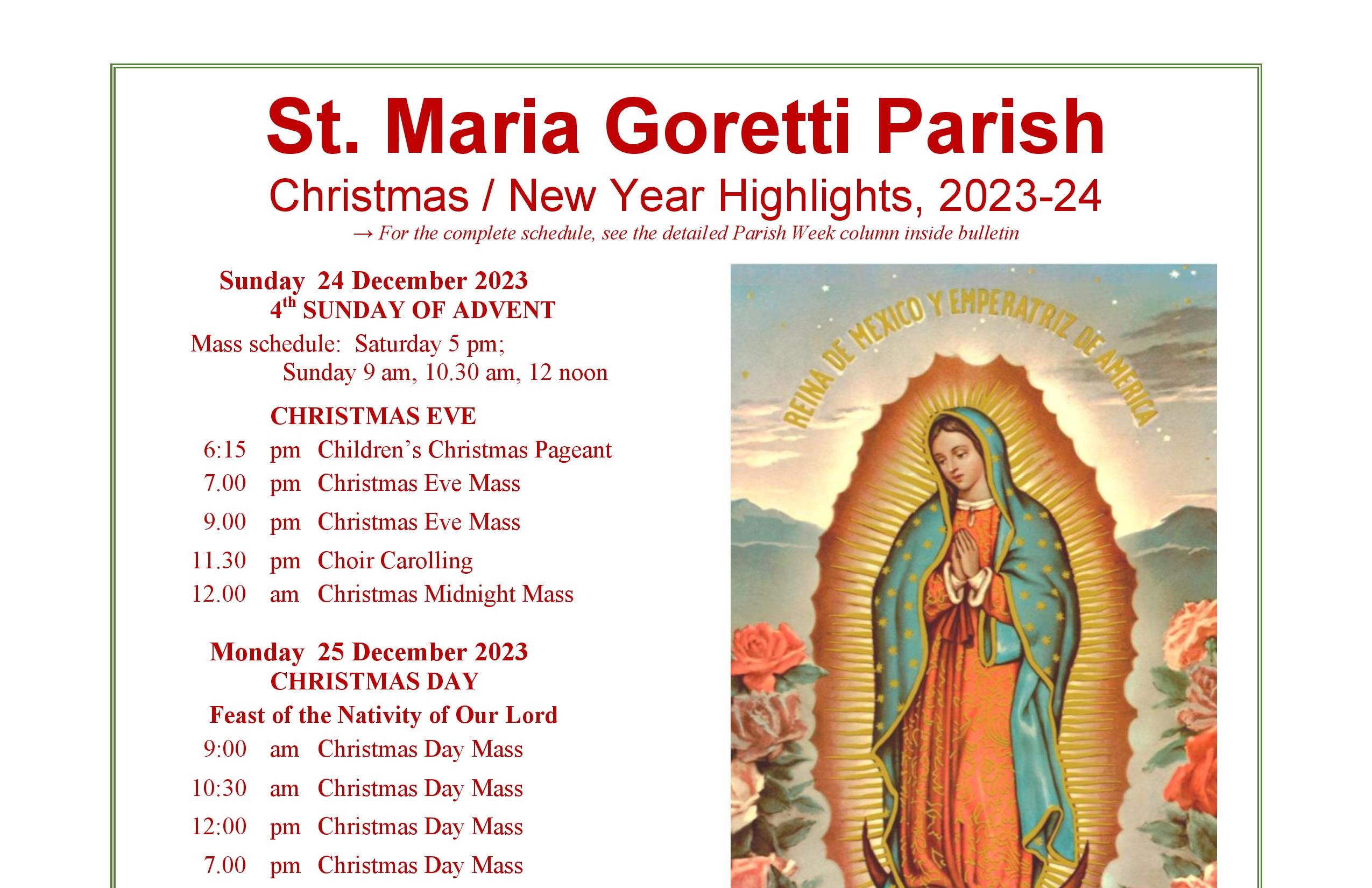 St. Maria Goretti Parish, Scarborough - St. Maria Goretti Parish ...