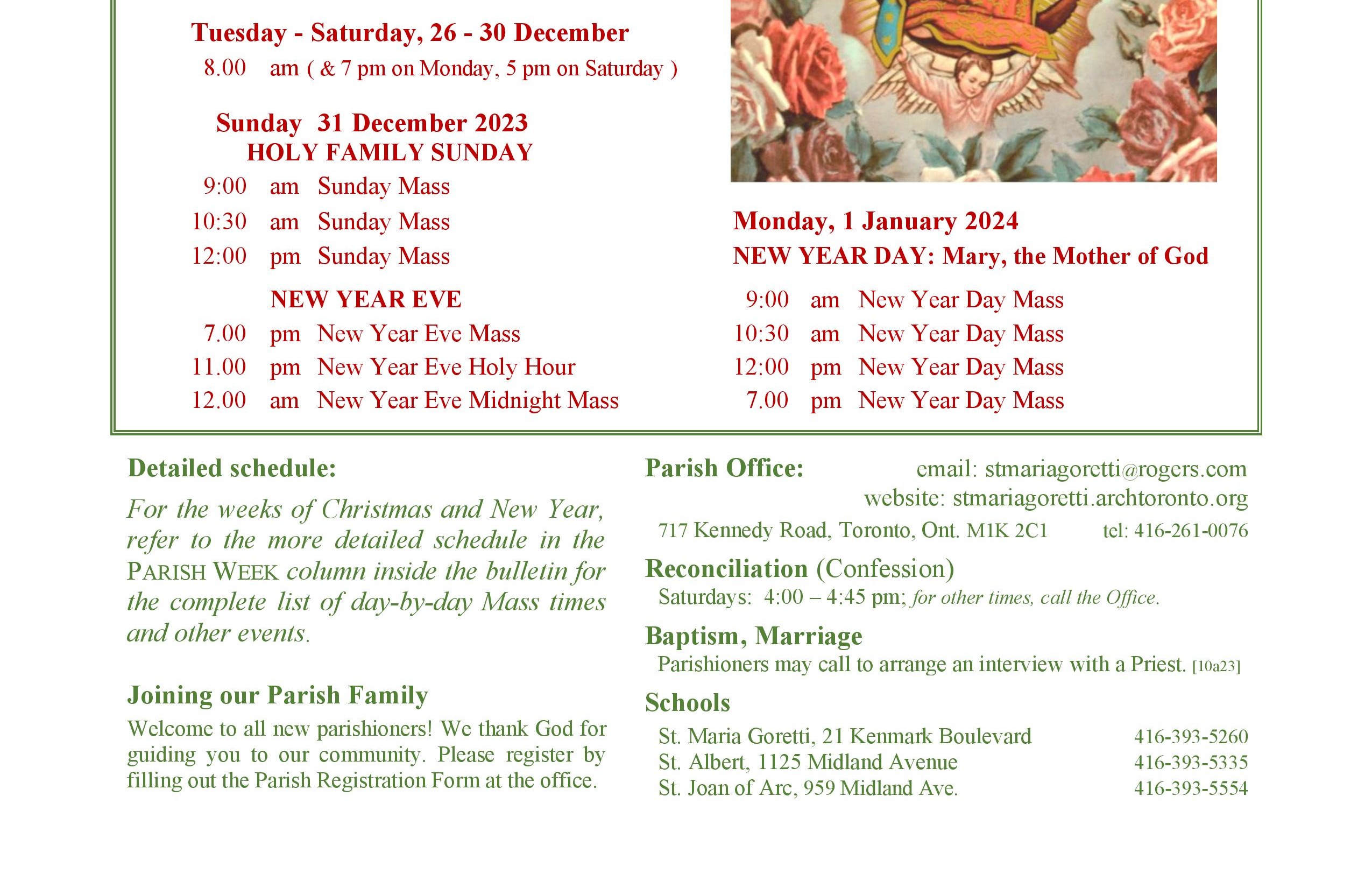 St. Maria Goretti Parish, Scarborough - St. Maria Goretti Parish ...